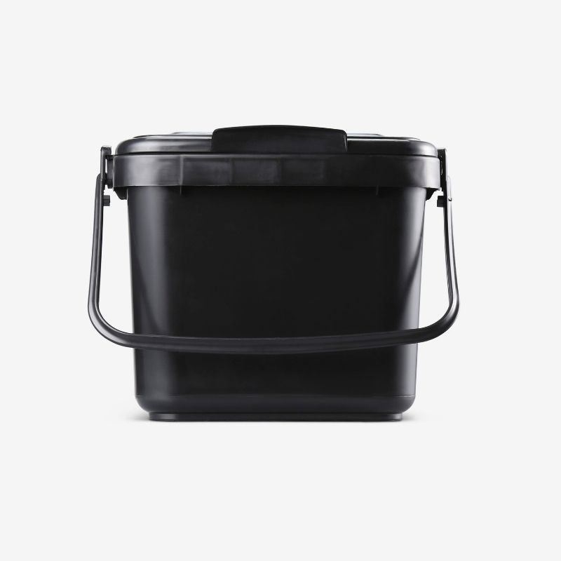 Straight 5L Litre Black Kitchen Caddy For Indoor Composting – GetComposting