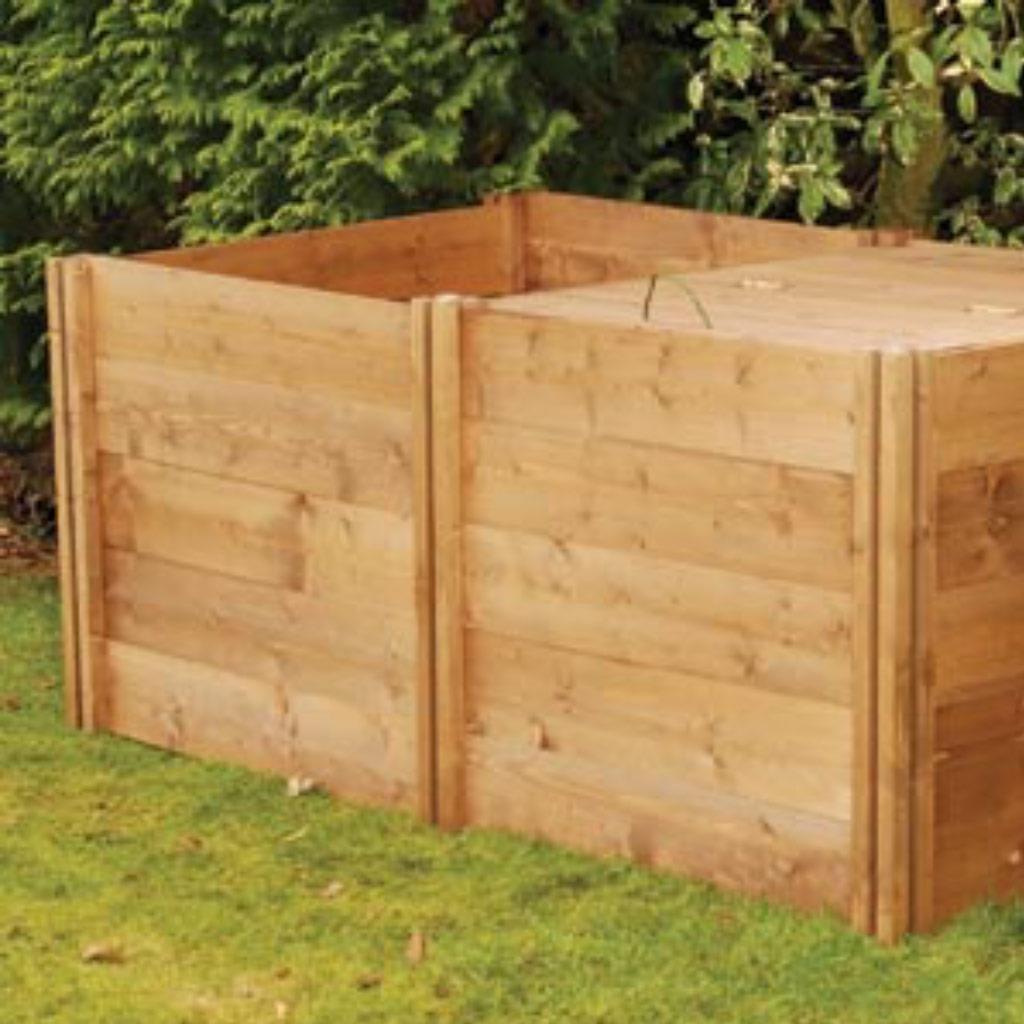 Wooden 480 Litre Compost Bin Extension Module | Composting Accessories ...